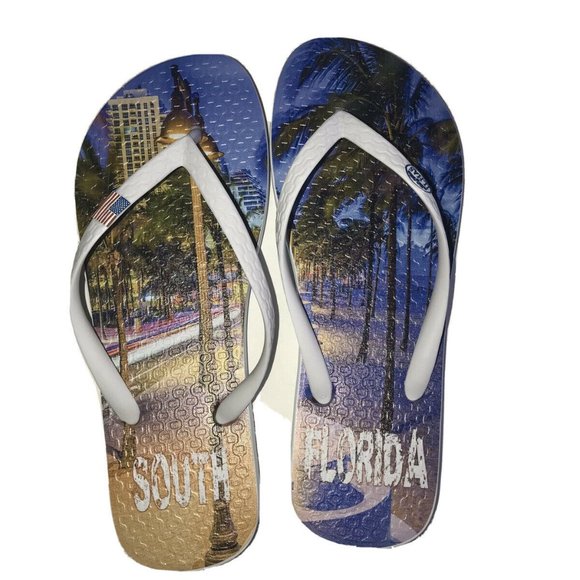 Ilhas | Shoes | Ilhas Florida Print Sandals Flip Flop Sz 7 And | Poshmark